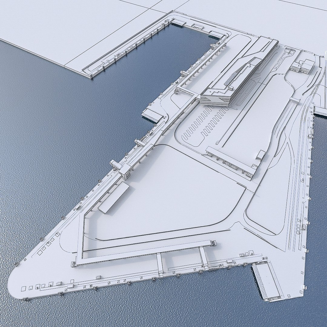 3D Port Terminal Model - TurboSquid 1751378
