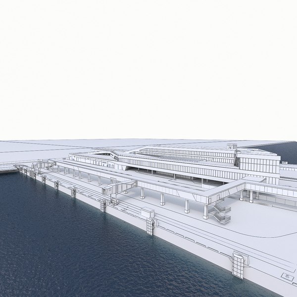 3D Port Terminal model - TurboSquid 1751378