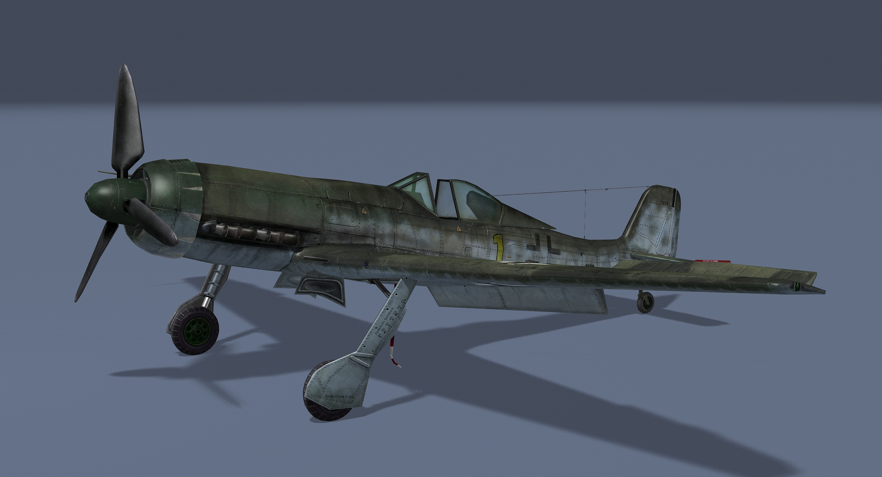 독일 WWII 항공기 Focke-Wulf TA152H-1 Rigged 3D 모델 3D 모델 - TurboSquid 1764310