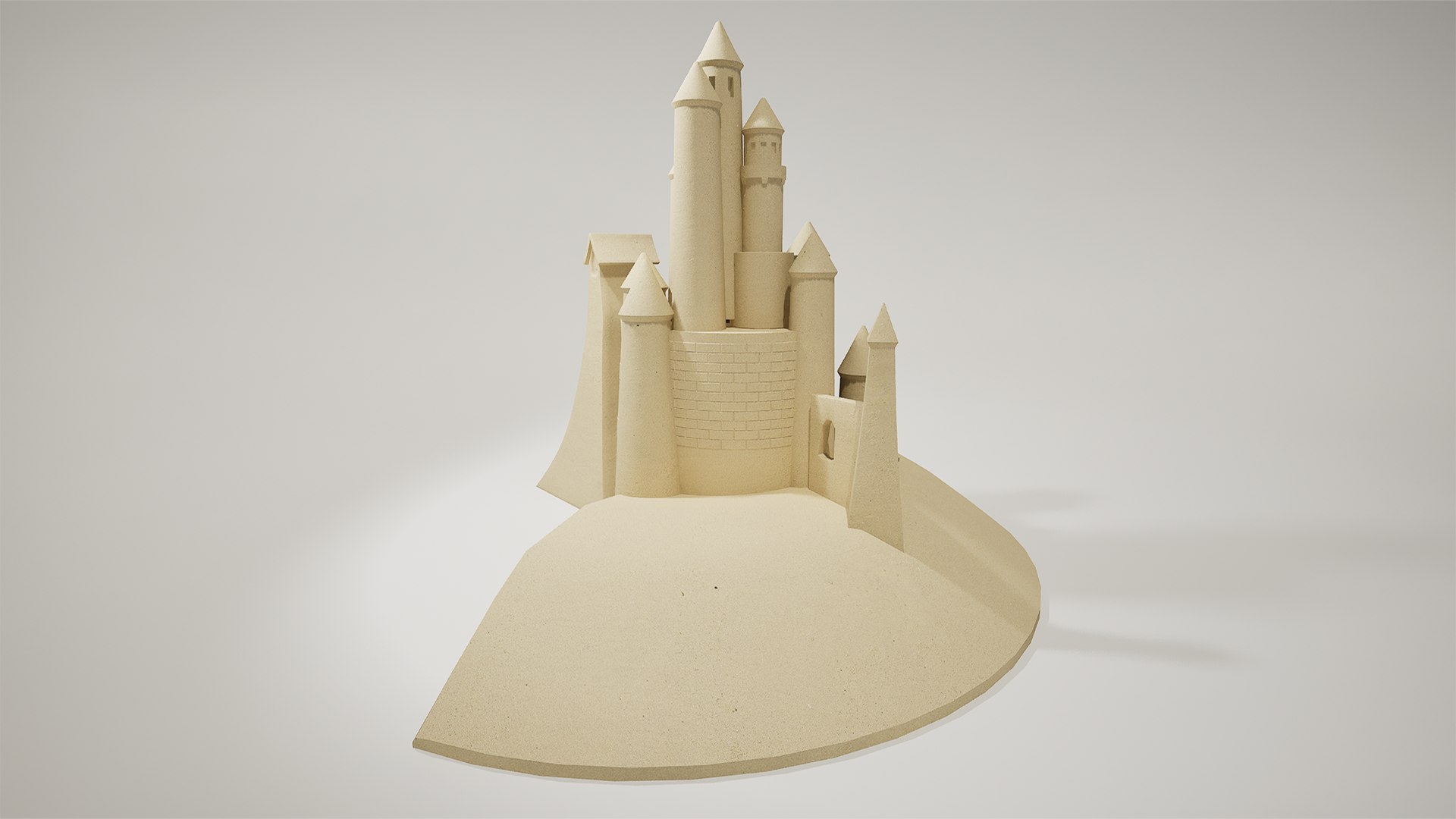 3D Model Sand Castle V1 - TurboSquid 2432247