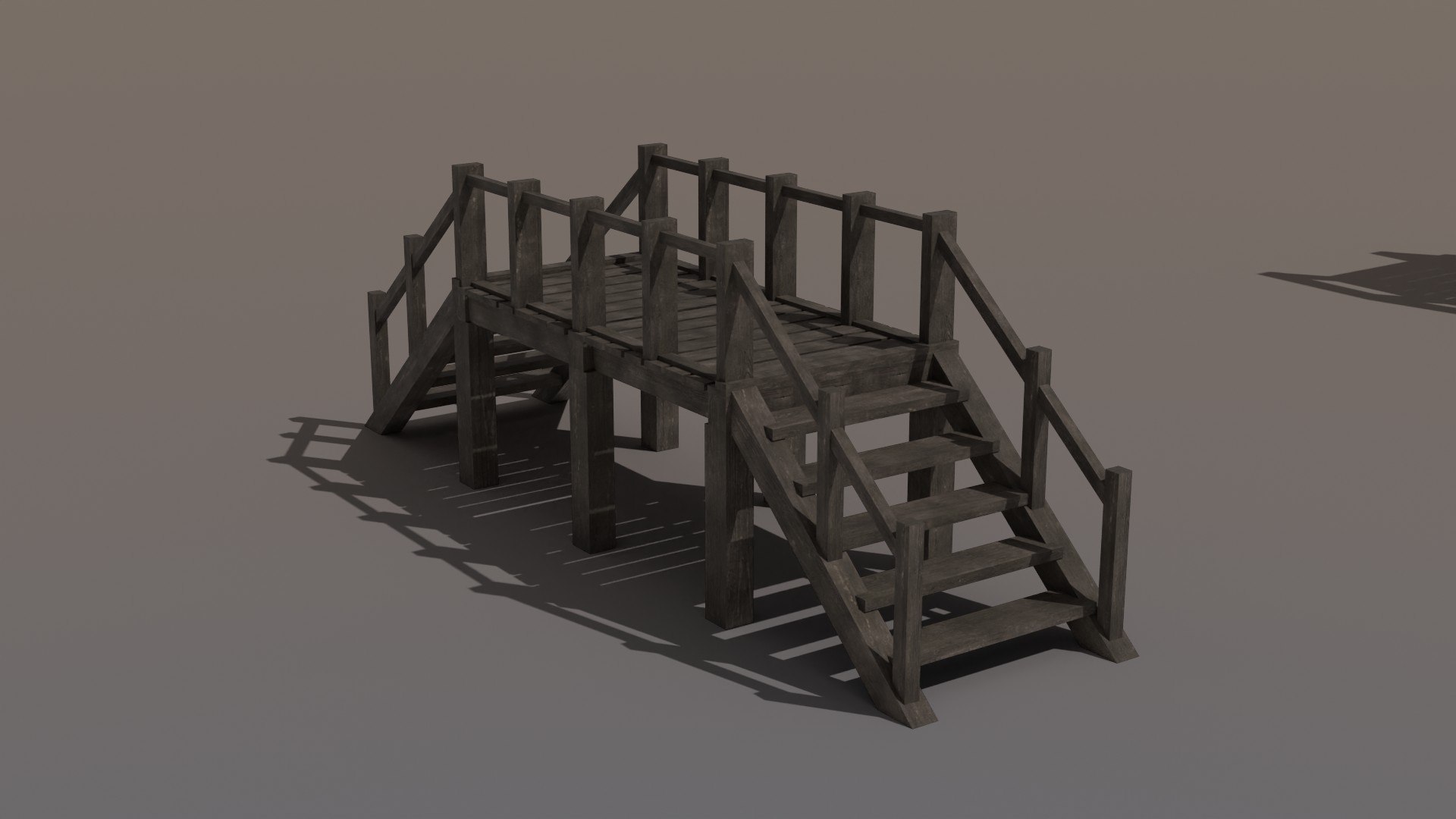 Full Pack Old Wooden Stairs Model - TurboSquid 2324425