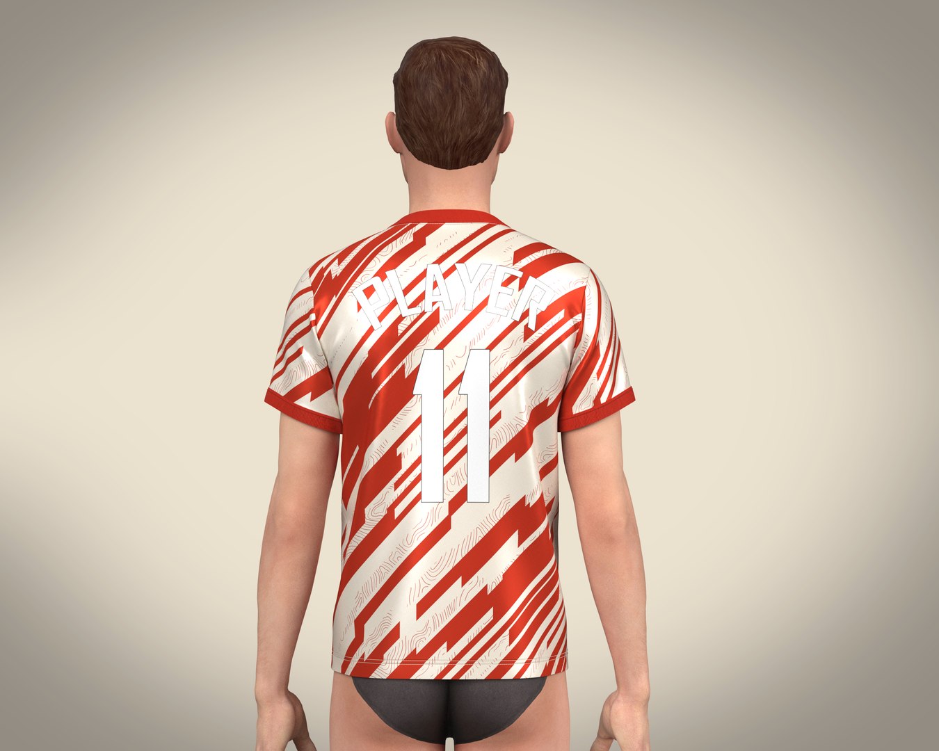 Soccer Sports Red Jersey Player 11 Model - TurboSquid 2023544