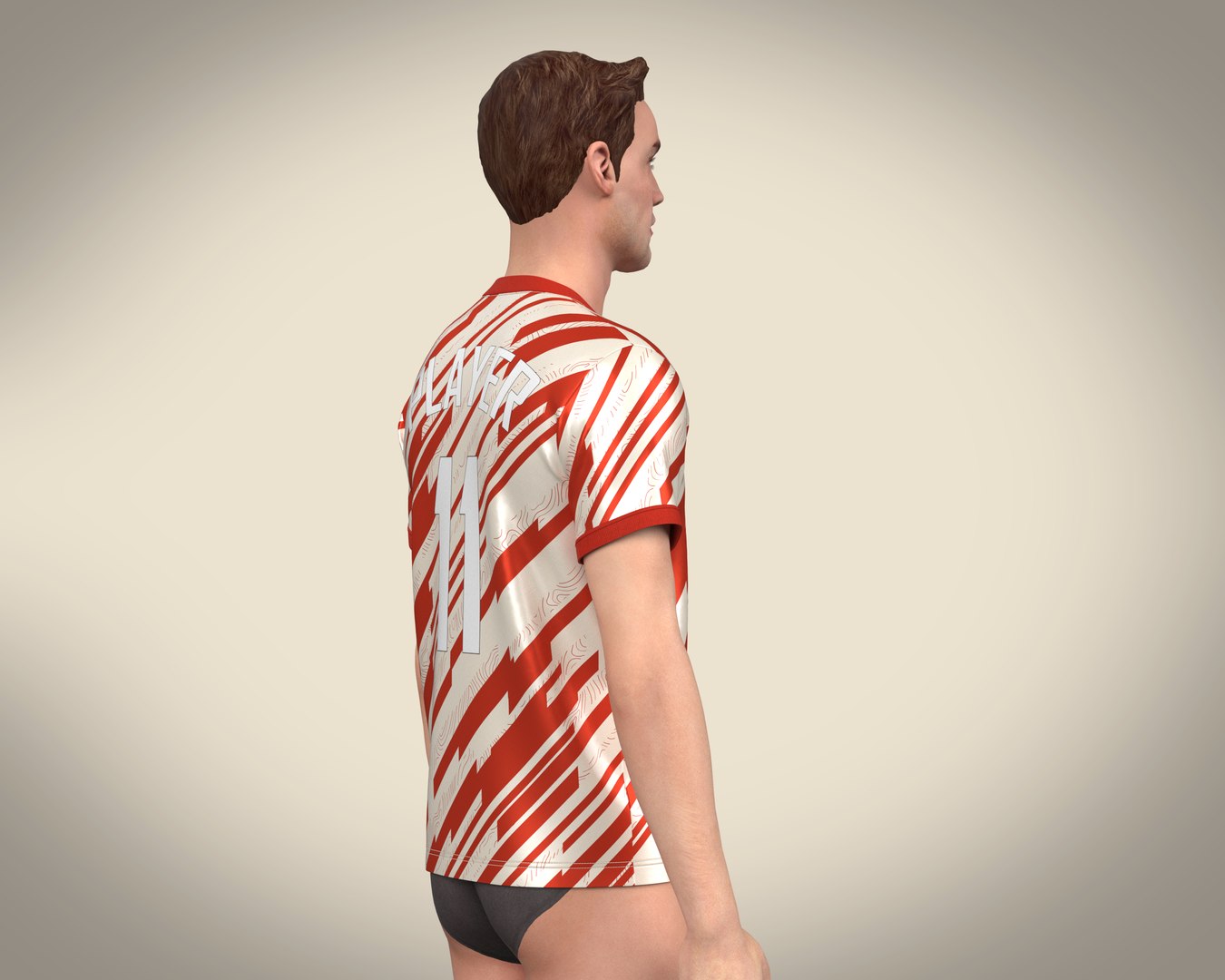 Soccer Sports Red Jersey Player 11 Model - TurboSquid 2023544