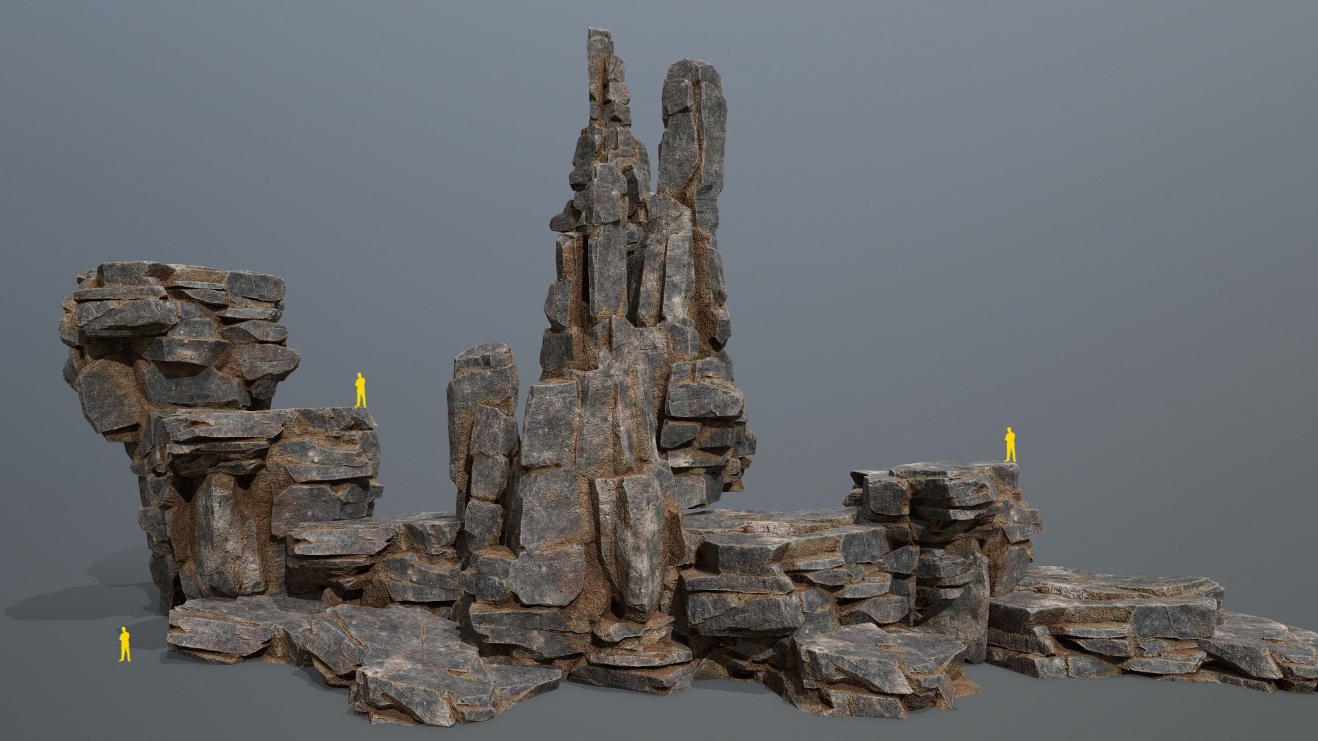 Cliff Rocks 3D Model - TurboSquid 2136465