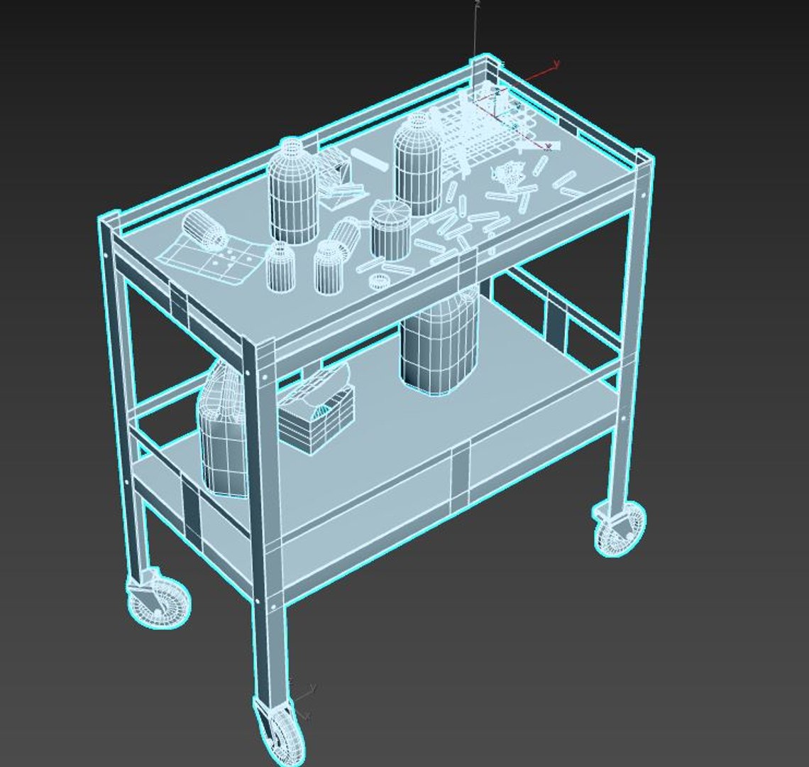 Abandoned Laboratory Cart And Equipments 3D Model - TurboSquid 2093233