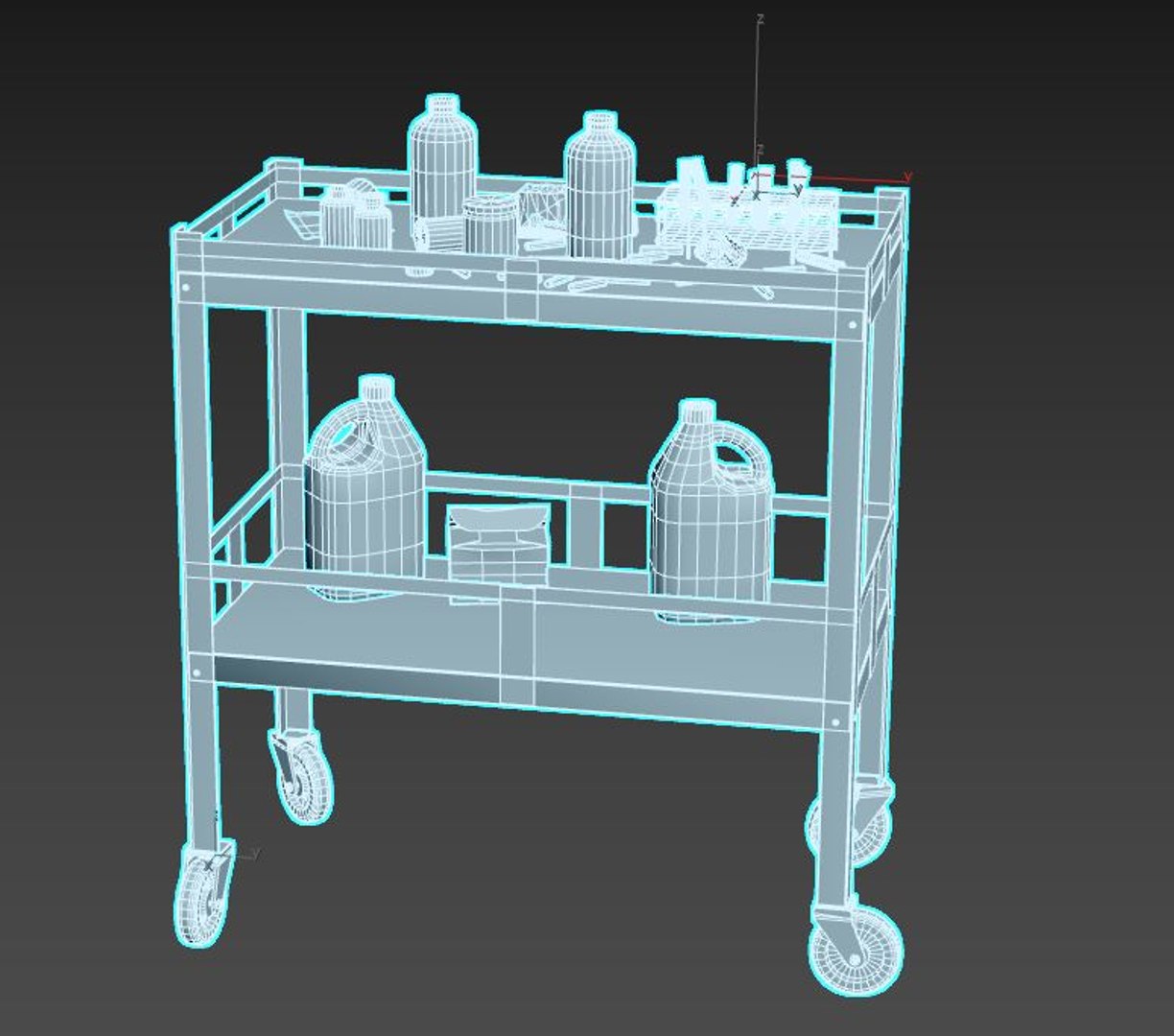 Abandoned Laboratory Cart And Equipments 3D Model - TurboSquid 2093233