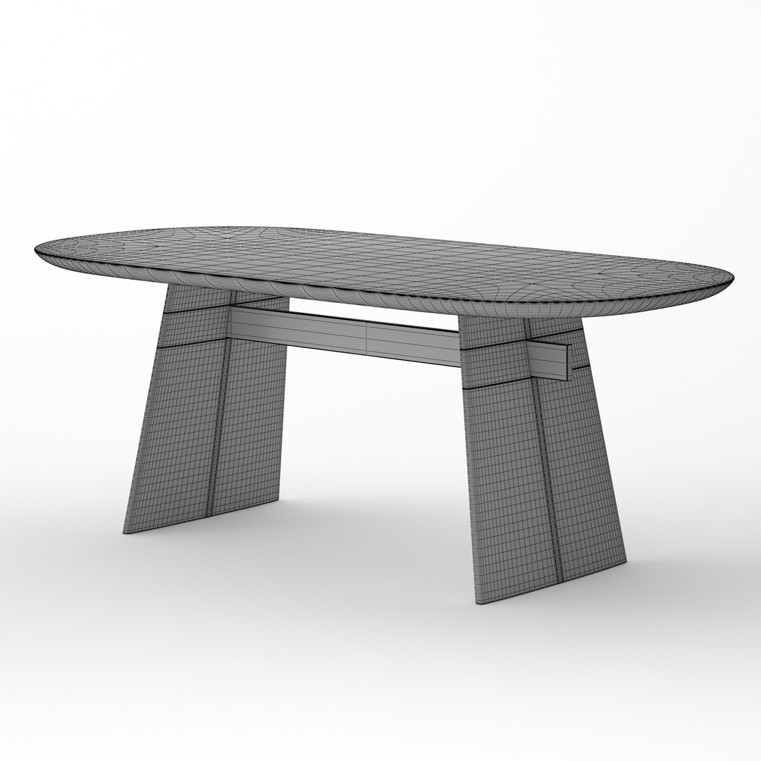 3D Natuzzi Adam Dining Tables Model - TurboSquid 1970027