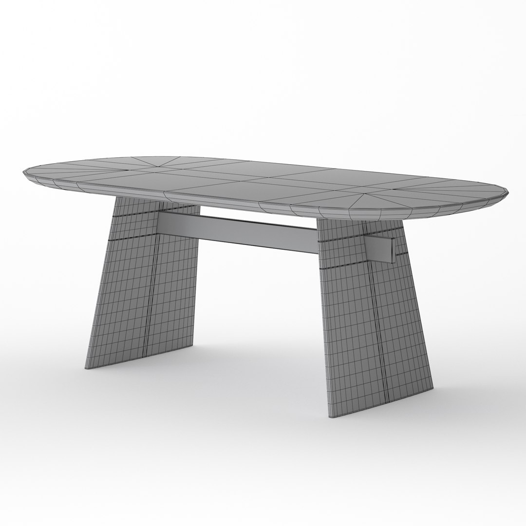 3D Natuzzi Adam Dining Tables Model - TurboSquid 1970027