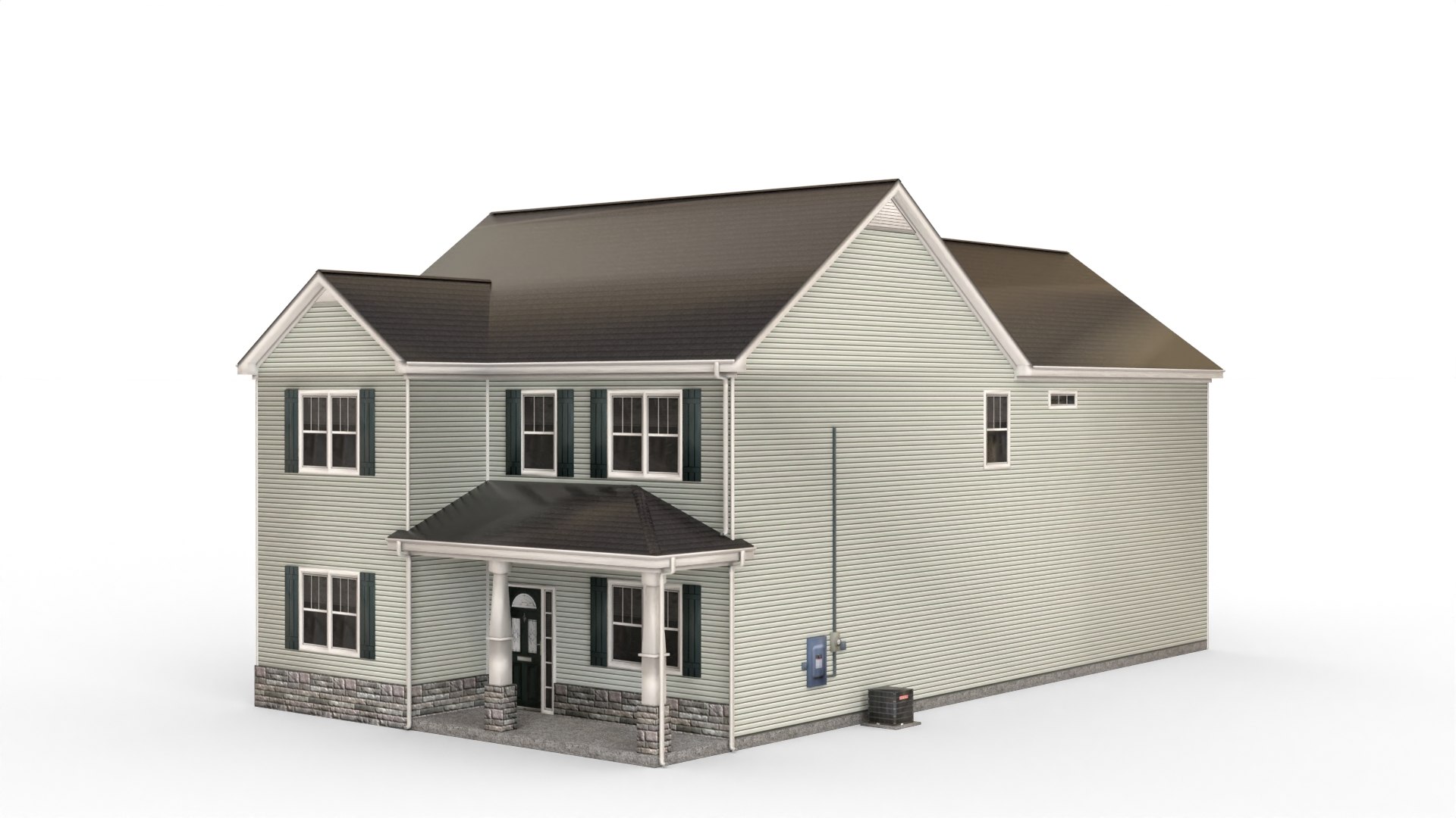 Family House 3D Model - TurboSquid 2211888