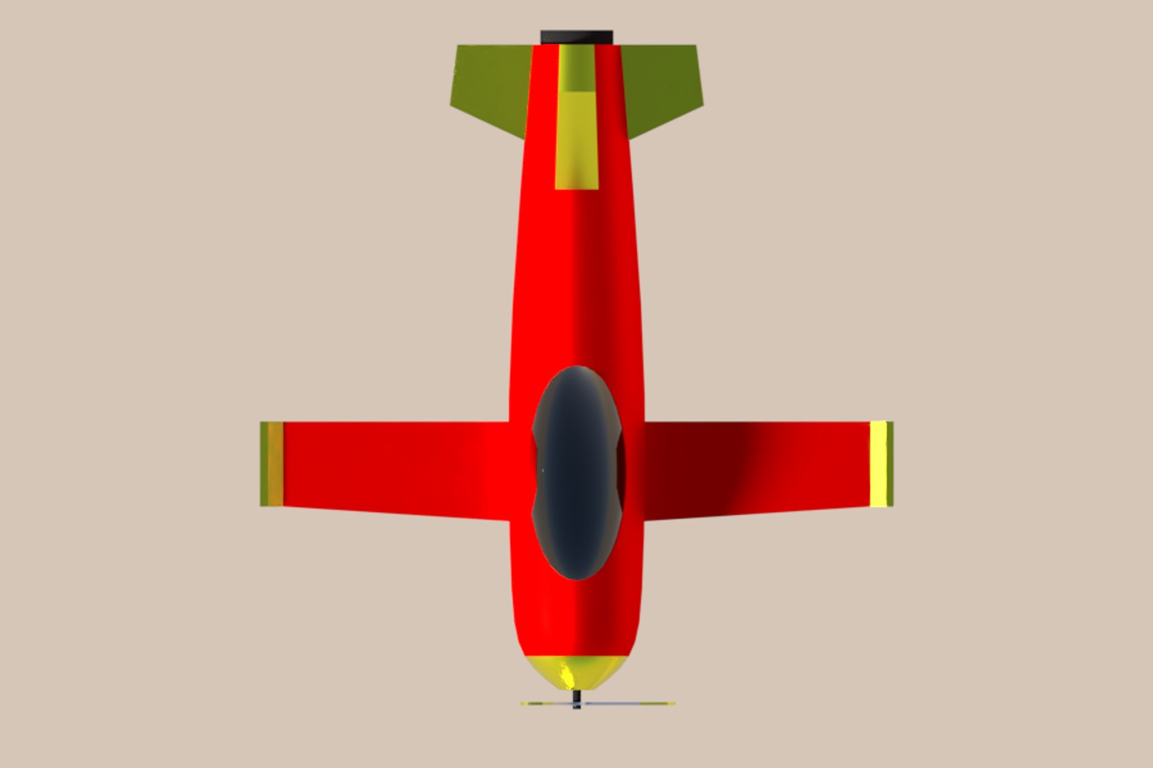 Simple Cartoon Plane 3D - TurboSquid 1492389
