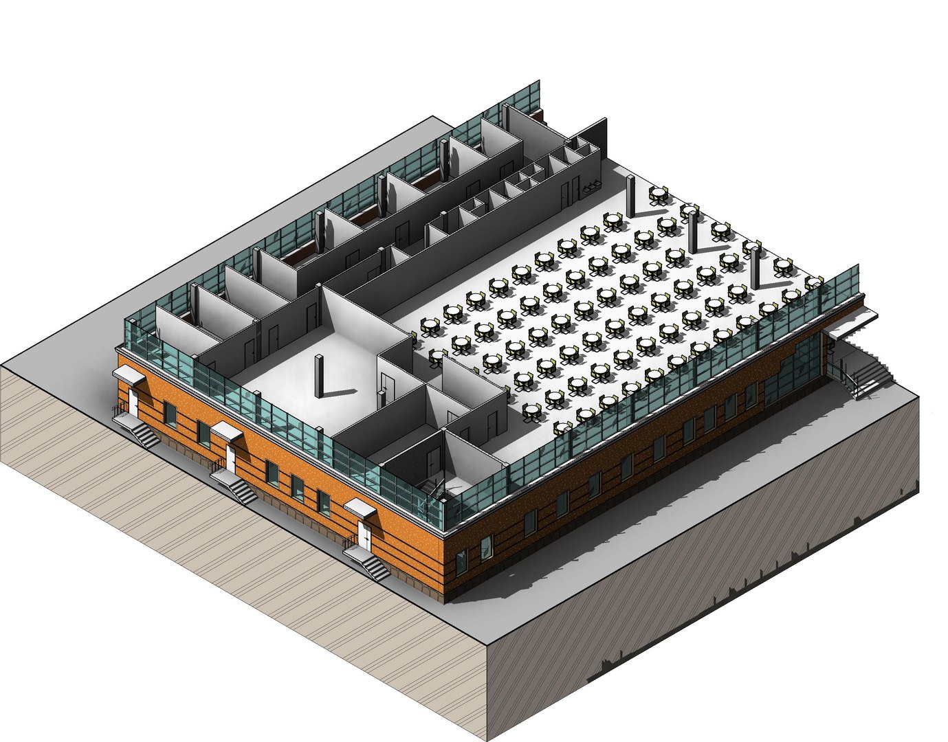 Multi-storey Building 3D Model - TurboSquid 1925969