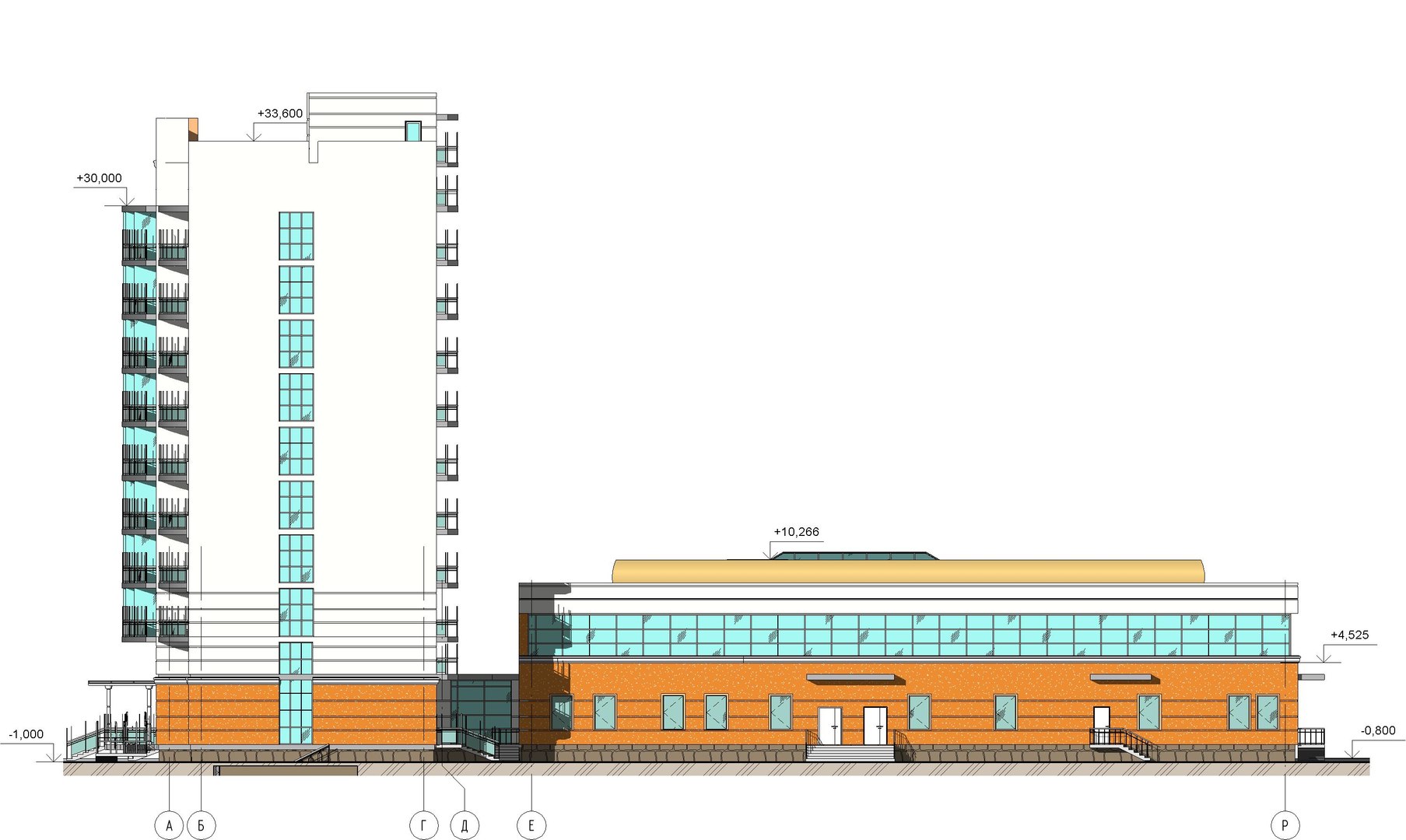 Multi-storey Building 3D Model - TurboSquid 1925969