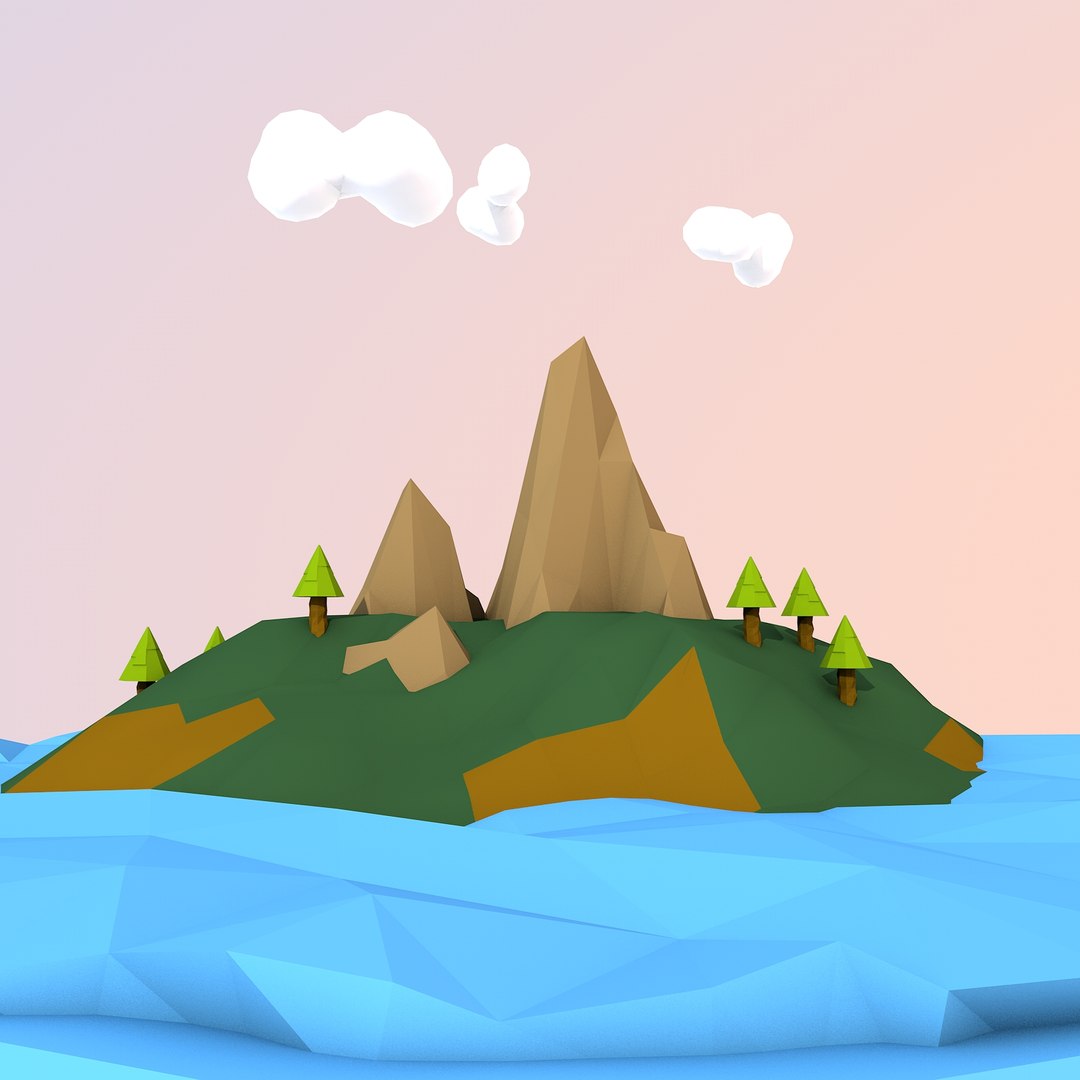 Real Island 3d C4d