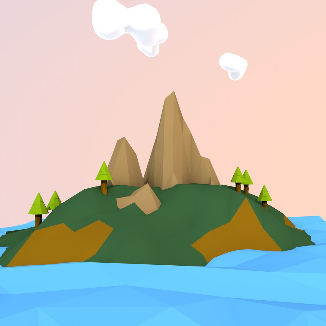 Real Island 3d C4d