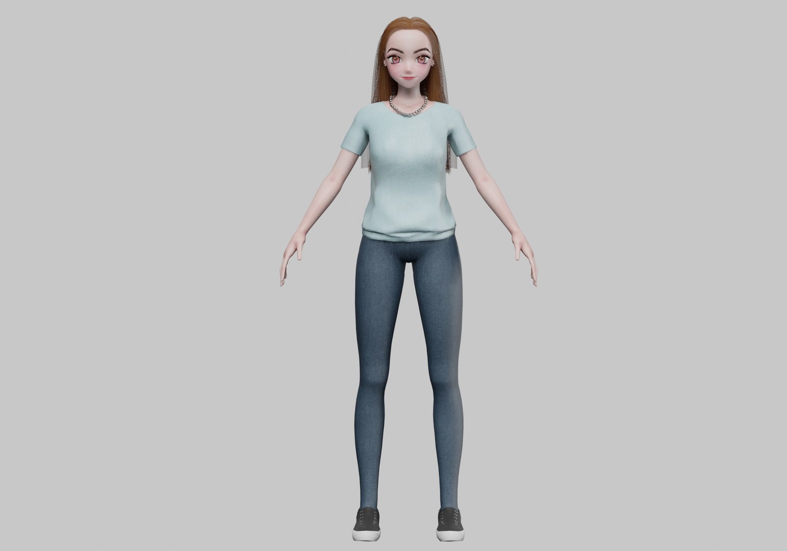 Cute Standard Girl V31589 3D - TurboSquid 2271552