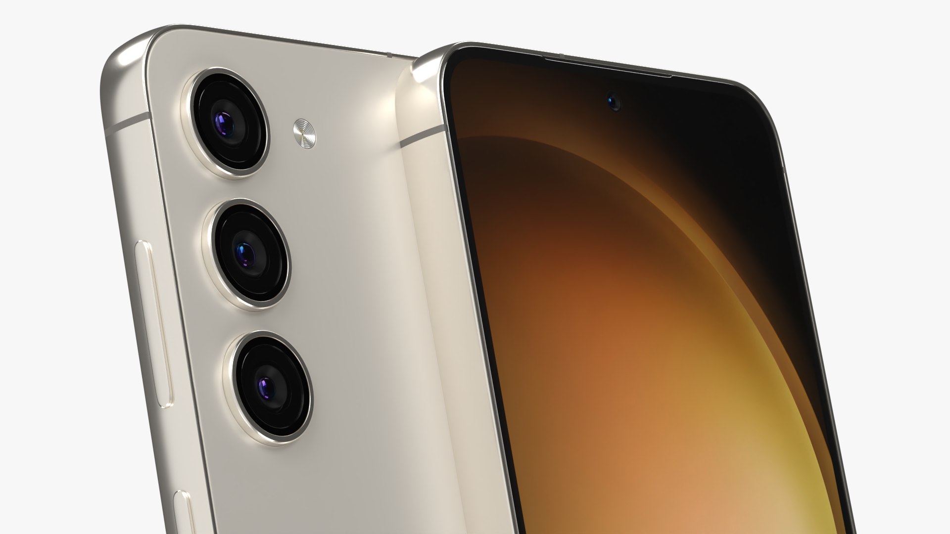 3D Model Samsung Galaxy S23 Cream - TurboSquid 2029257