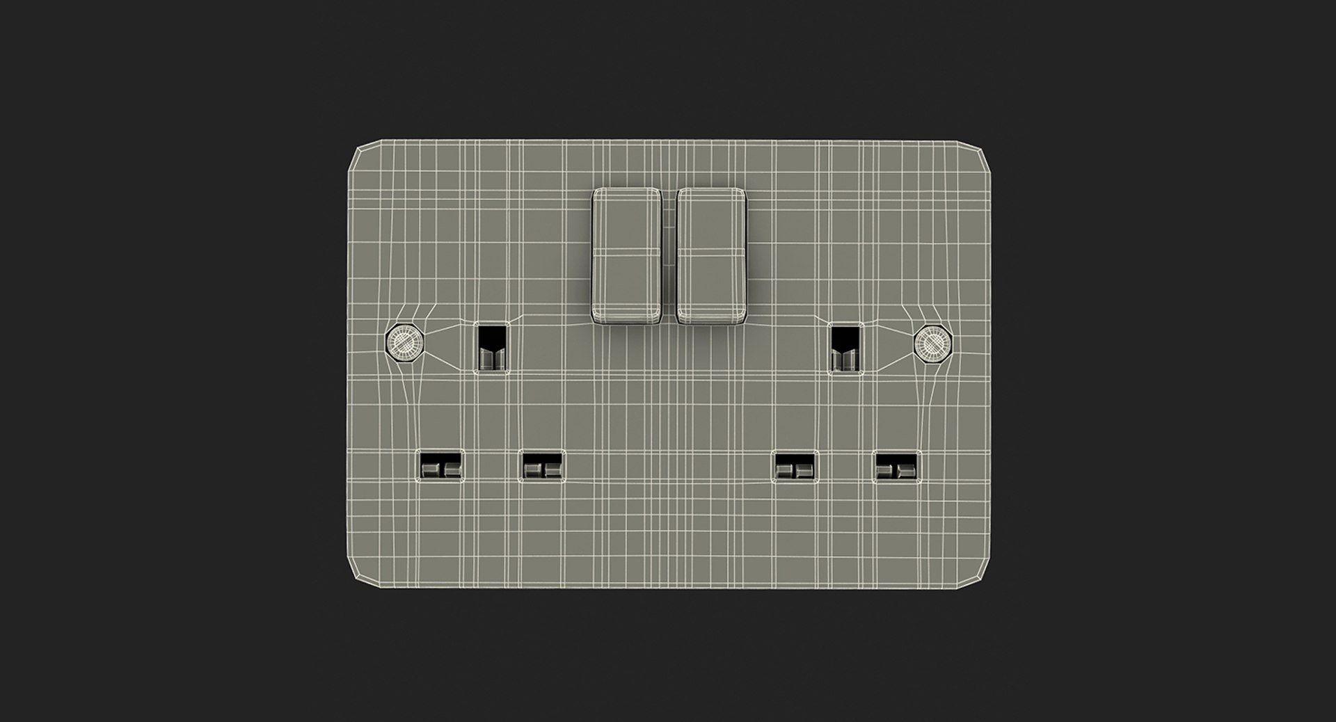 Electrical outlets power strip model - TurboSquid 1474541