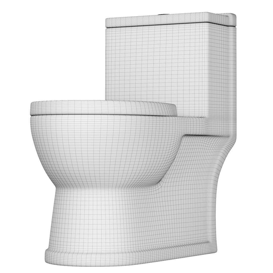 Piece ewc toilet model - TurboSquid 1691029