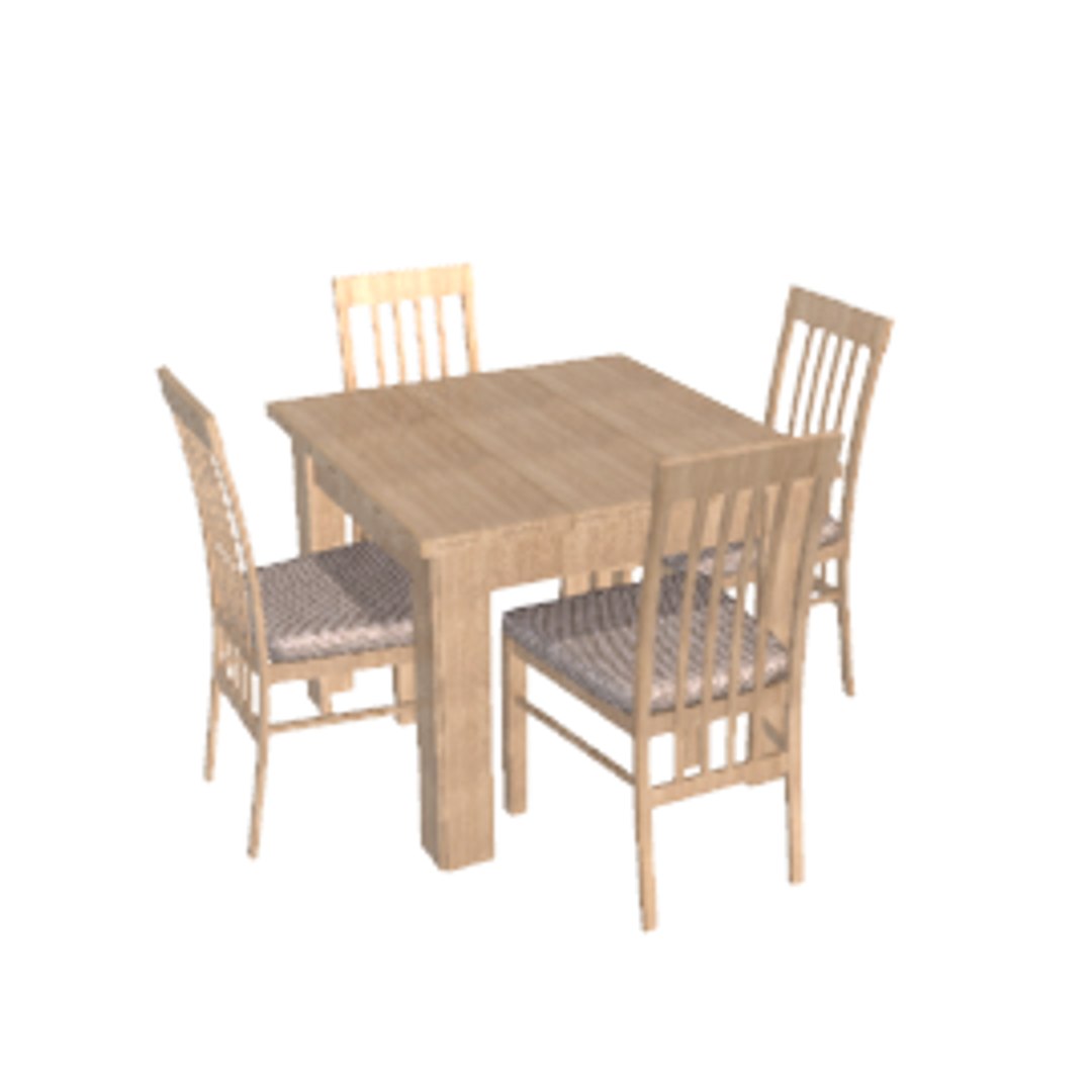3d Max Table Set