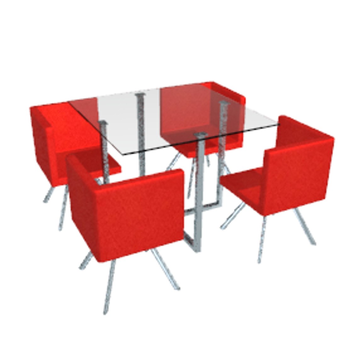 3d Max Table Set