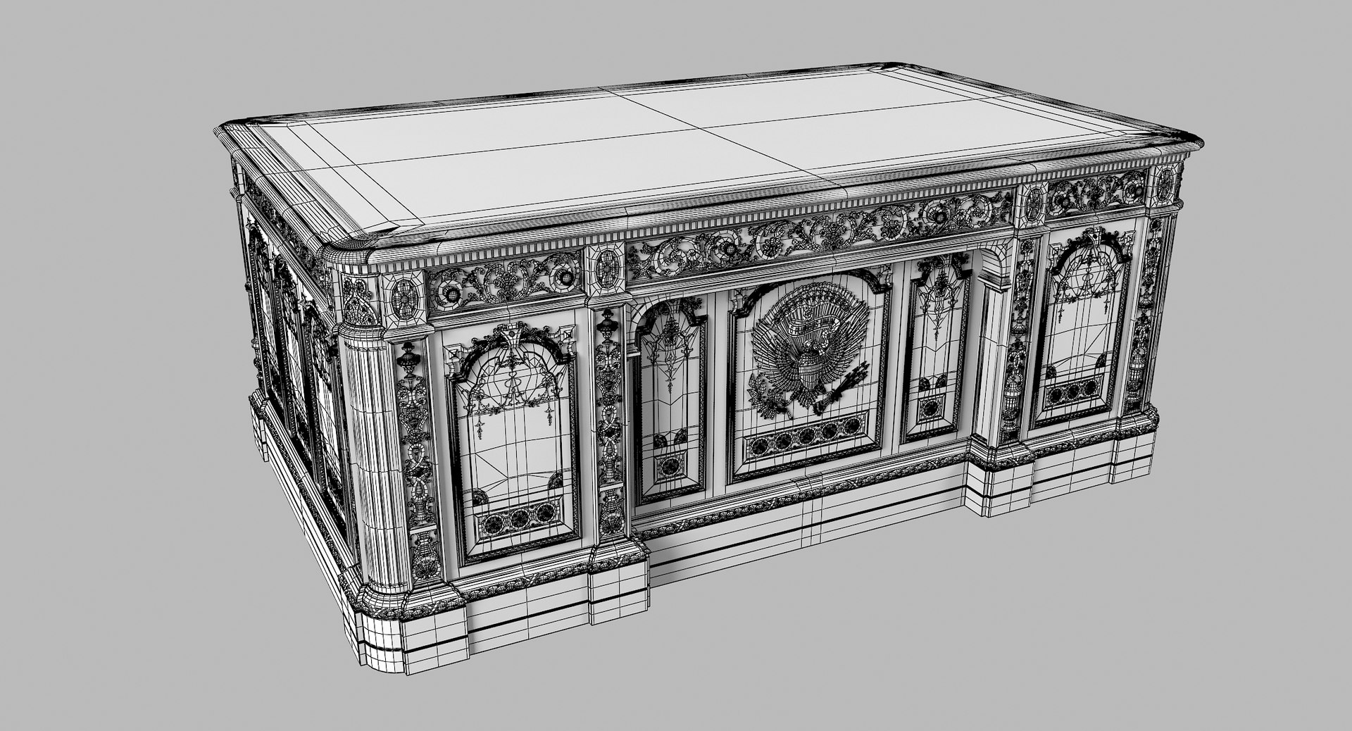 3D Resolute Desk - TurboSquid 1275594