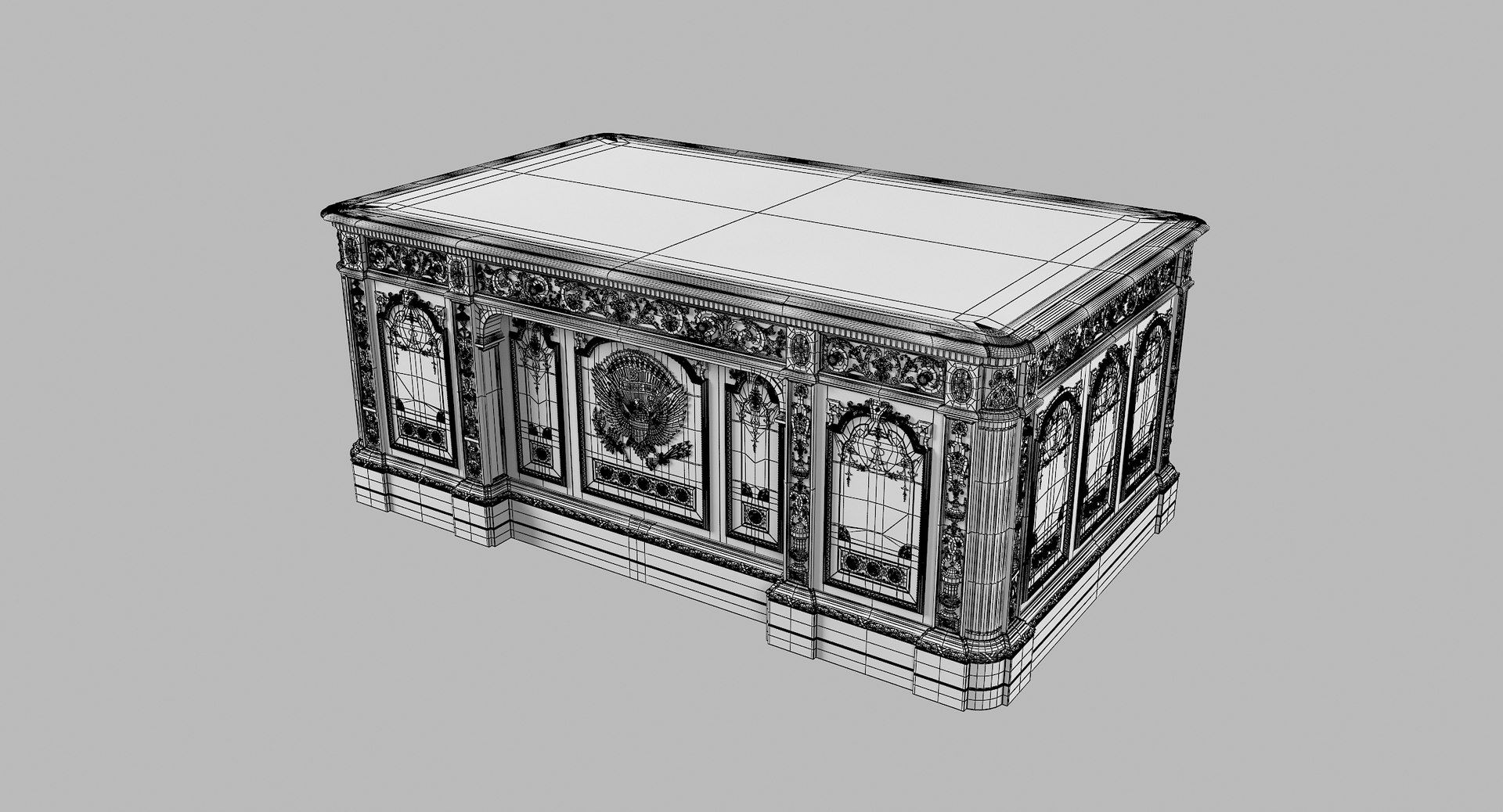 3D Resolute Desk - TurboSquid 1275594