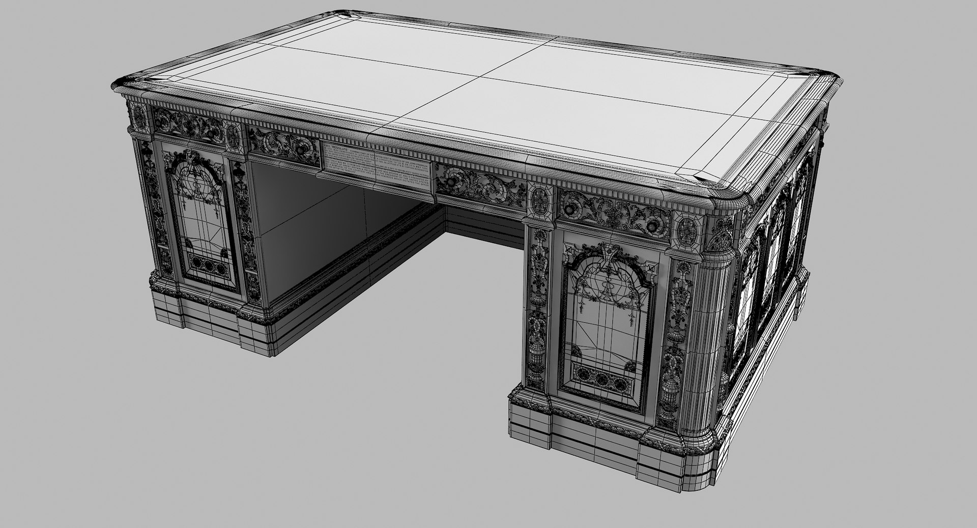 3D Resolute Desk - TurboSquid 1275594
