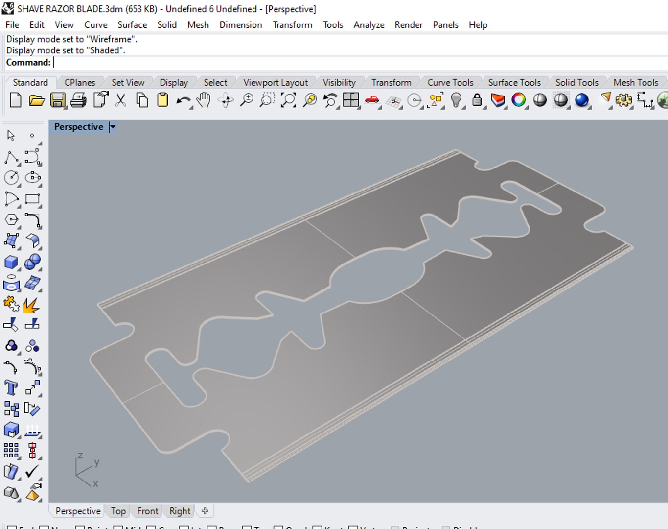 3D Razor Bladed Tool Shaving Model - TurboSquid 1466876