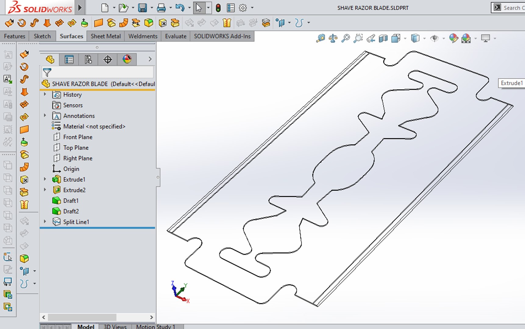 3D Razor Bladed Tool Shaving Model - TurboSquid 1466876