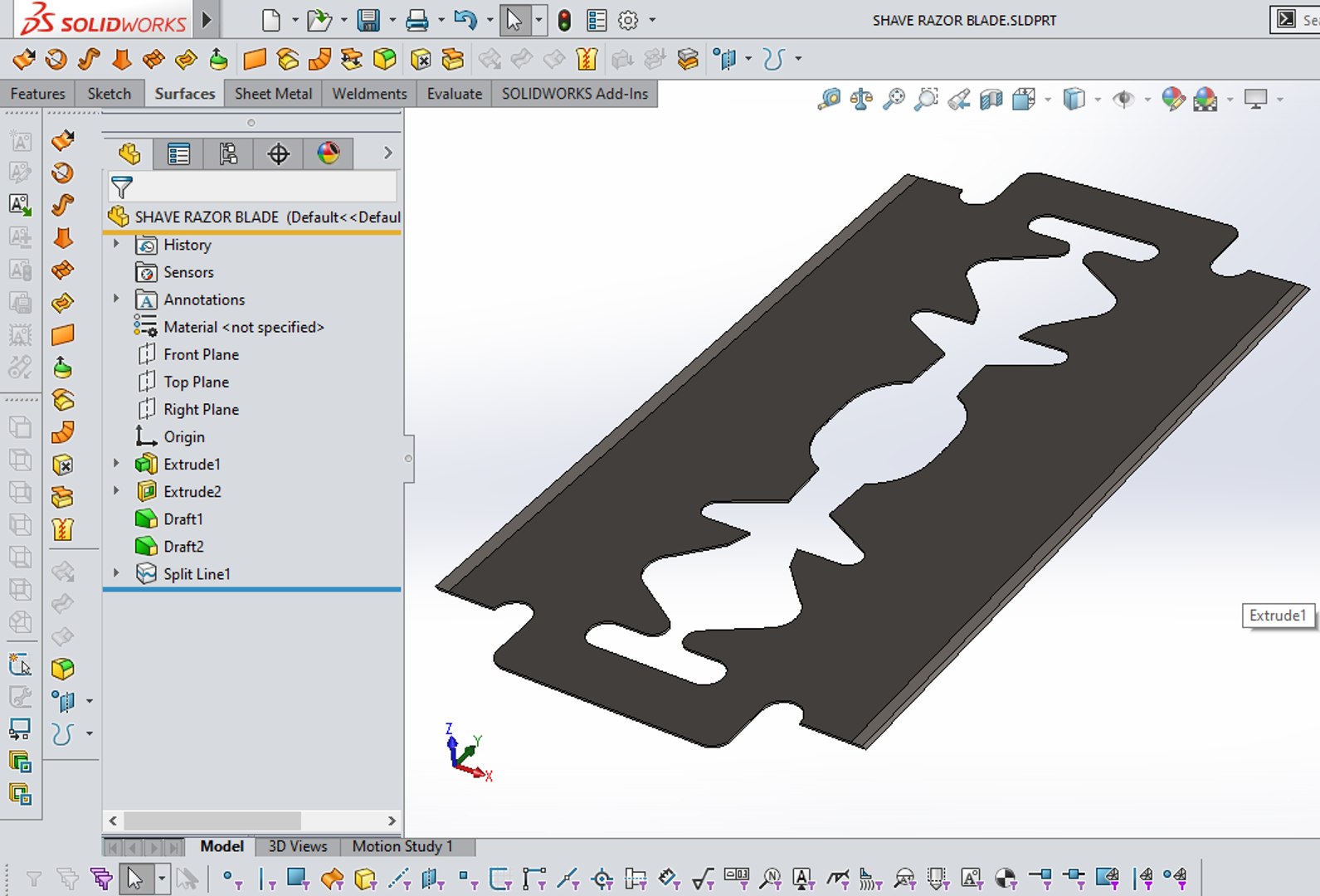 3D Razor Bladed Tool Shaving Model - TurboSquid 1466876