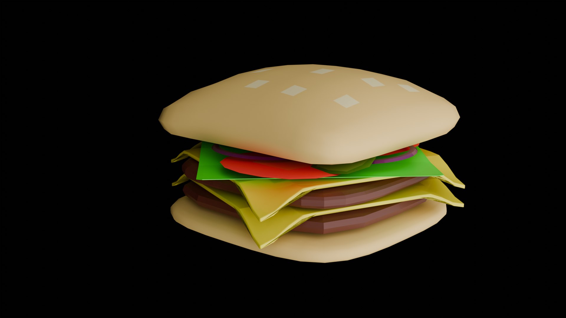 Double Cheese Burger Lettuce Tomato Onion Pickle Mustard Ketchup Low ...