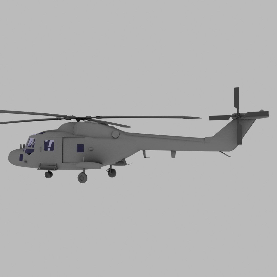 3d lynx helicopter model