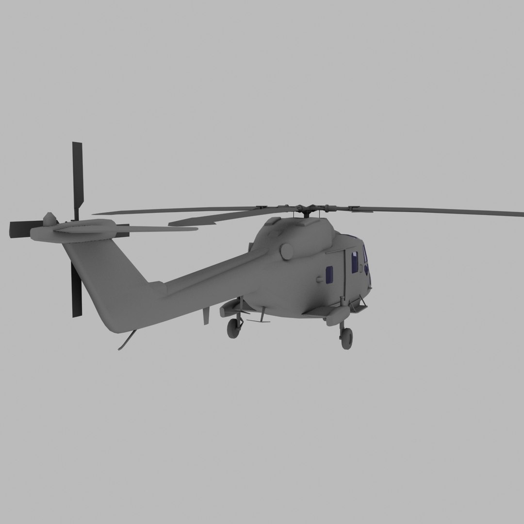 3d lynx helicopter model