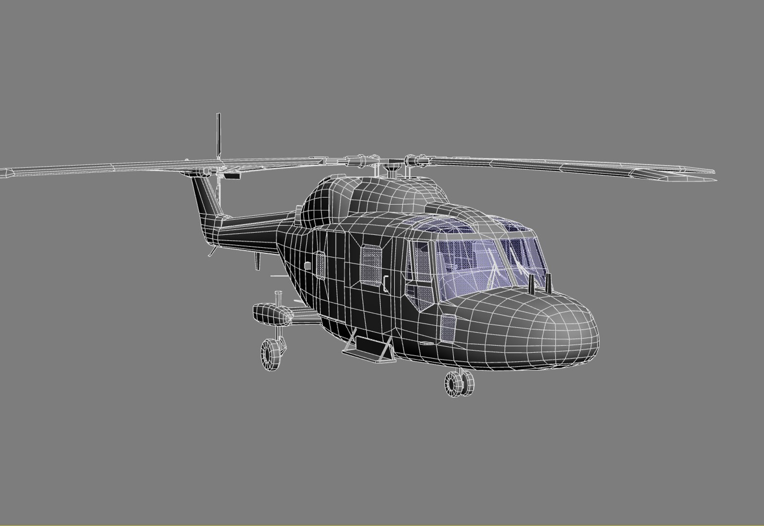3d lynx helicopter model