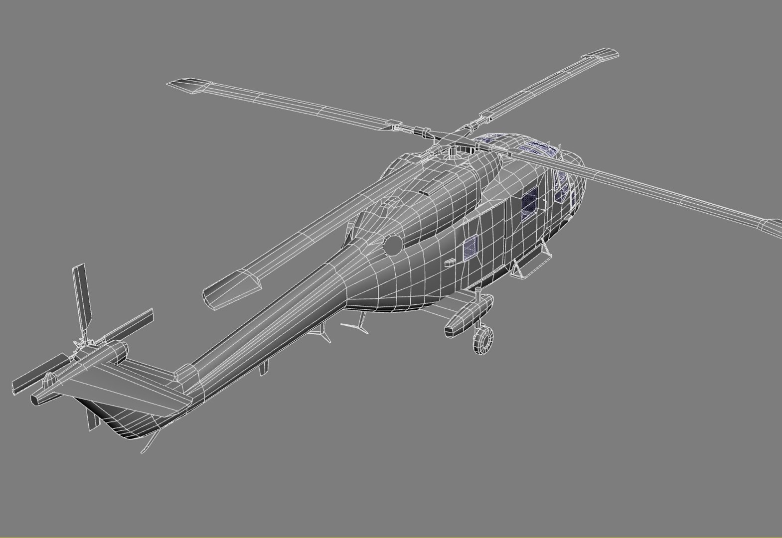 3d lynx helicopter model