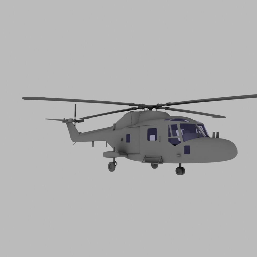 3d lynx helicopter model