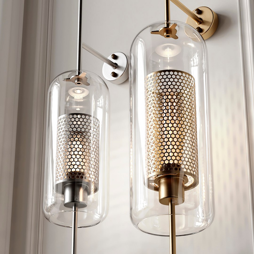 3D Model Catch Wall Lights 2 - TurboSquid 1547955