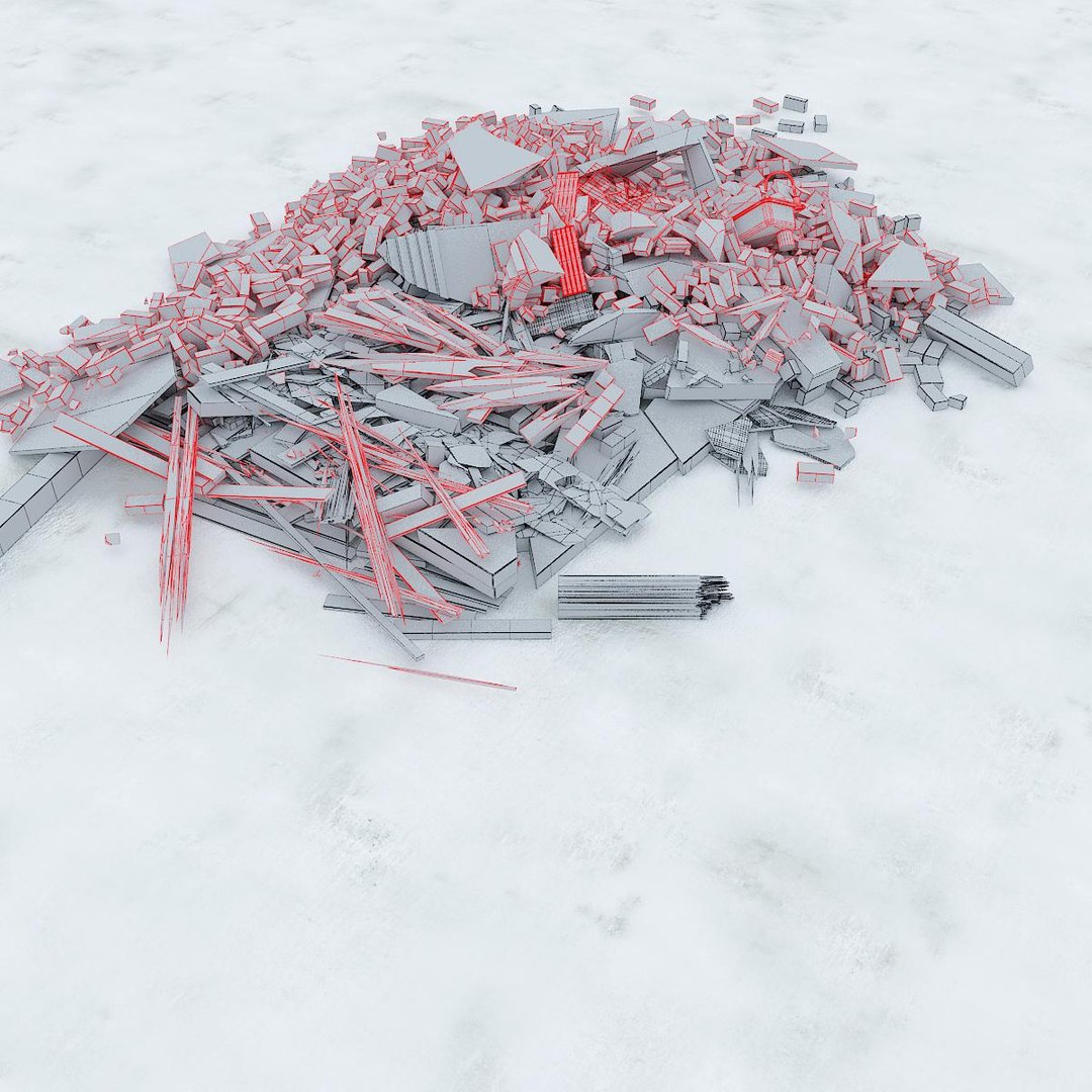 3d Model Construction Debris 2