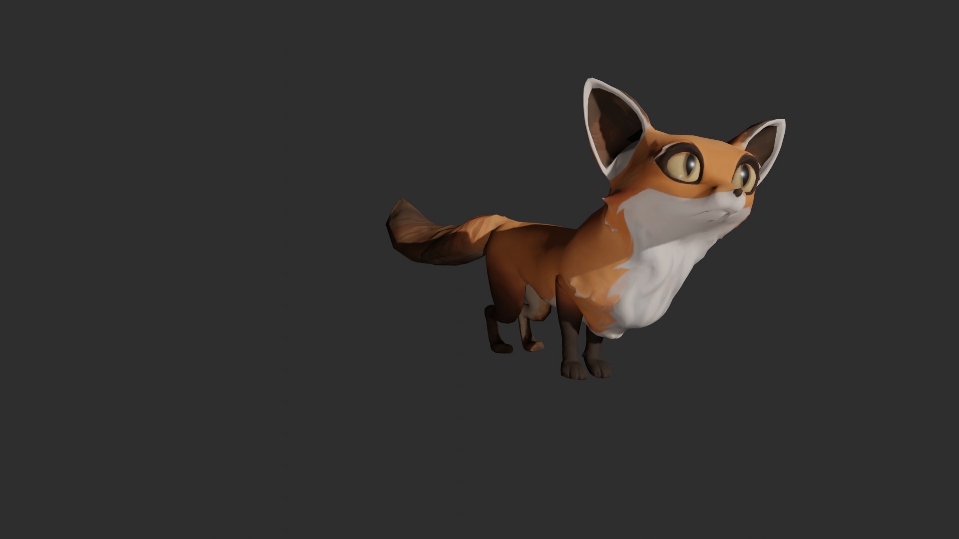 3D Stylized Fox Game-ready Model - TurboSquid 2138332