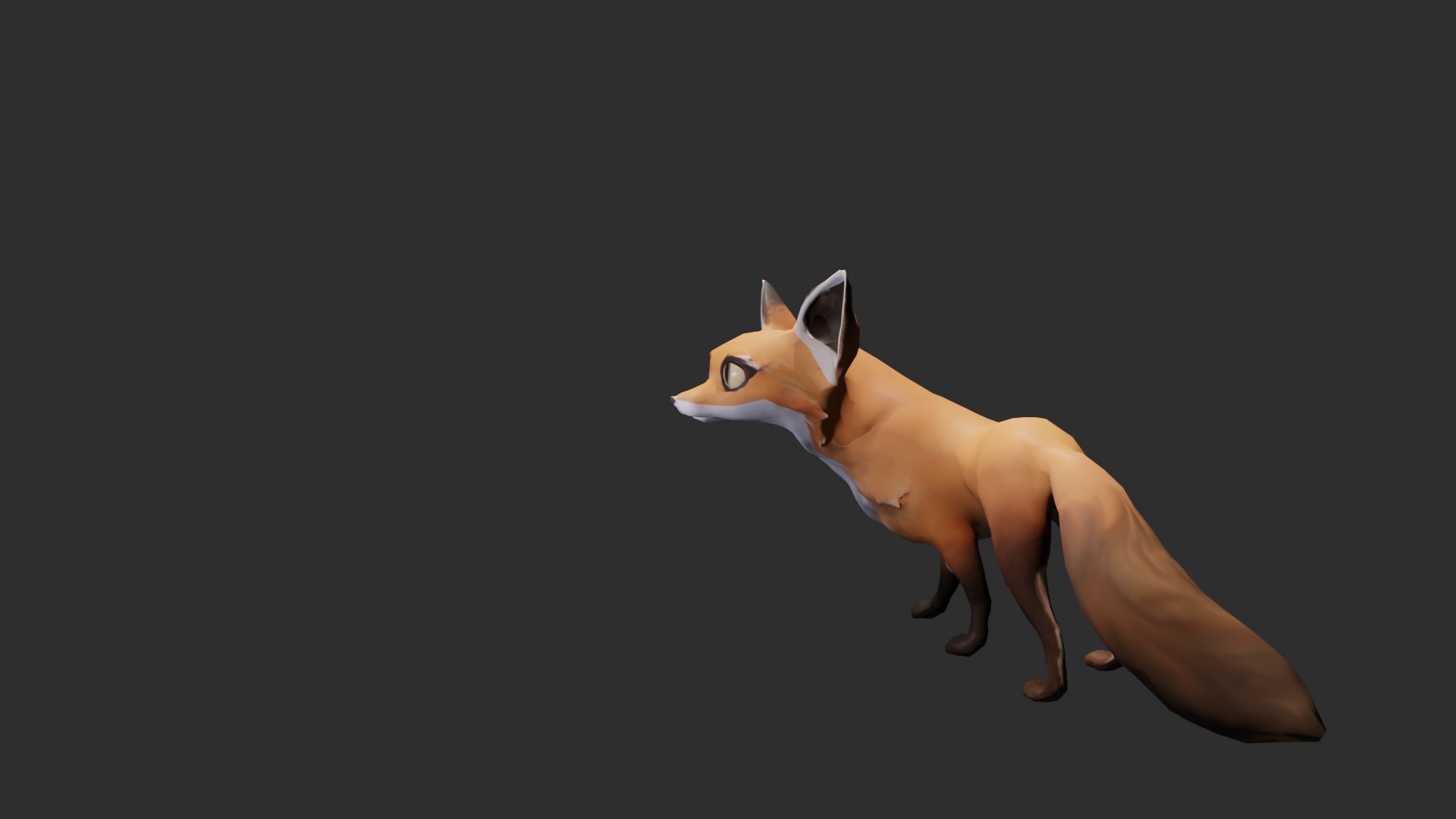 3D Stylized Fox Game-ready Model - TurboSquid 2138332