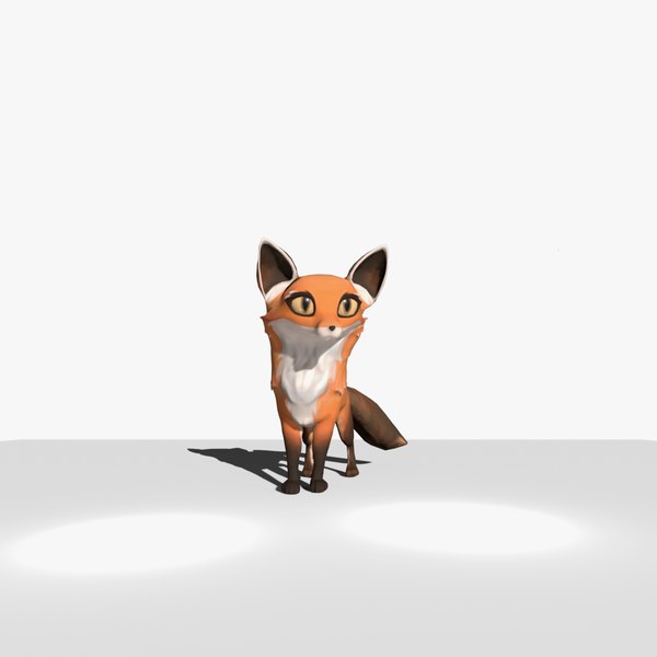 Raposa estilizada pronta para jogo Modelo 3D - TurboSquid 2138332