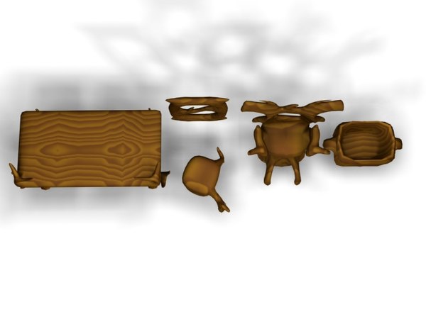 fantasy furniture chair 3d model