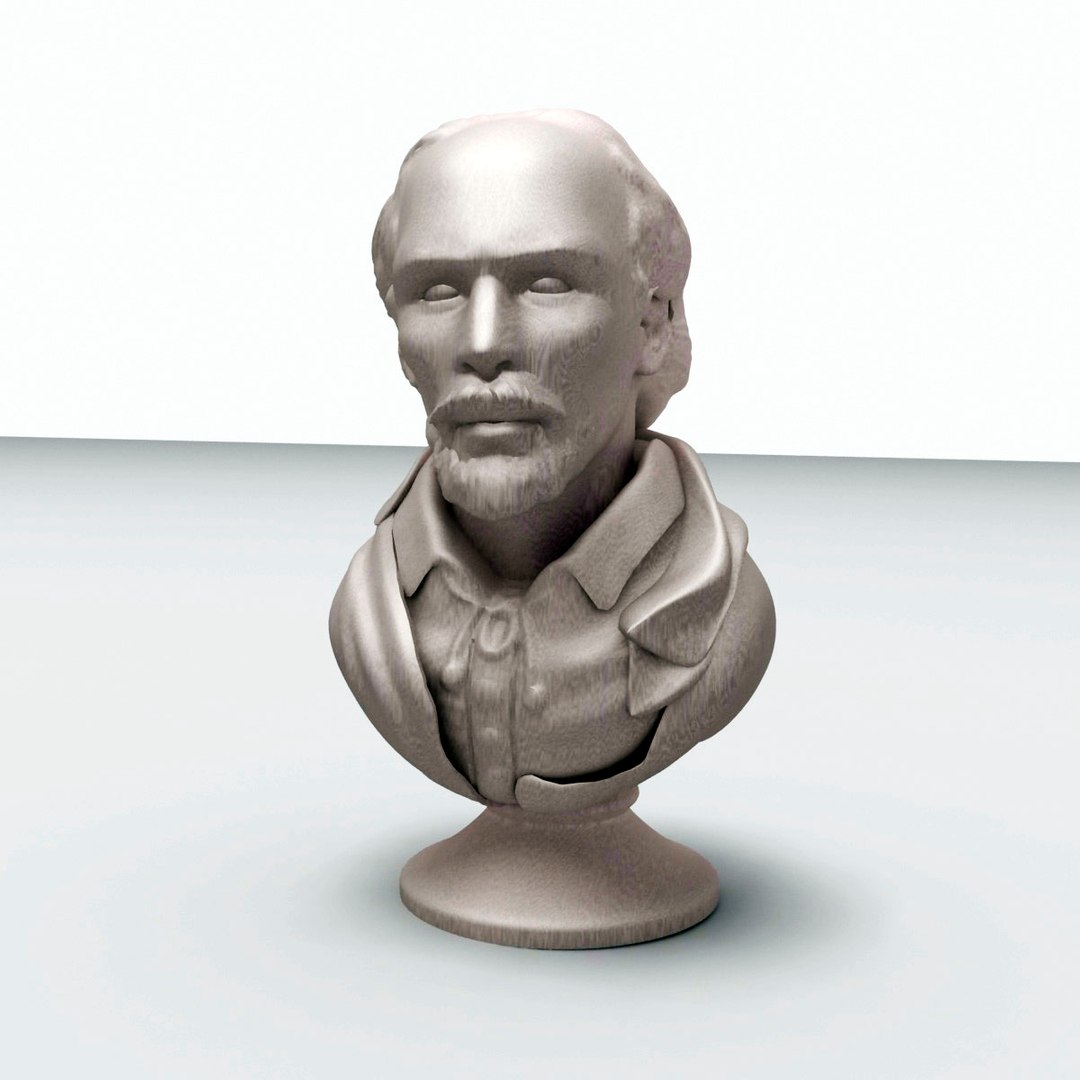 3d Model Of William Shakespeare Bust