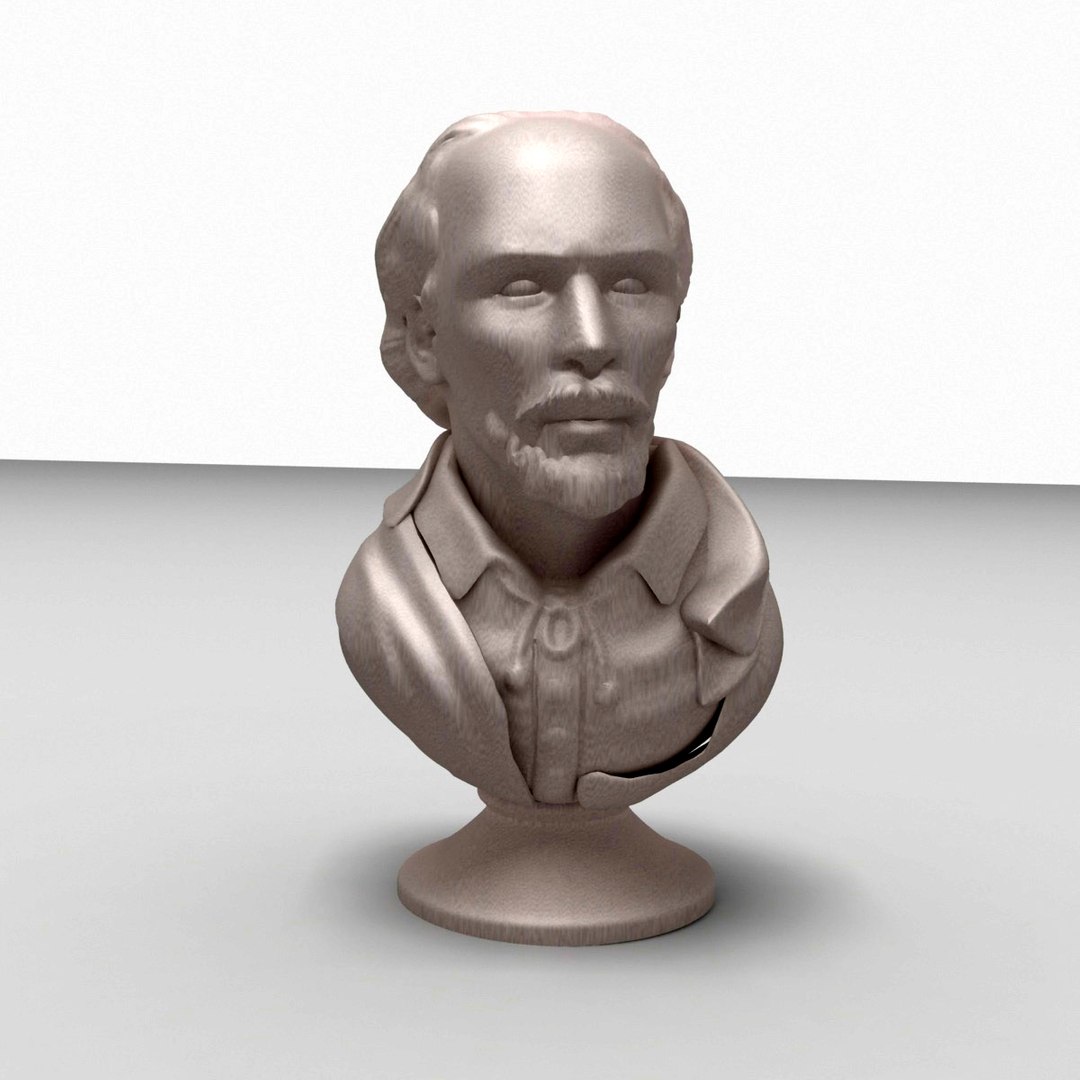 3d Model Of William Shakespeare Bust