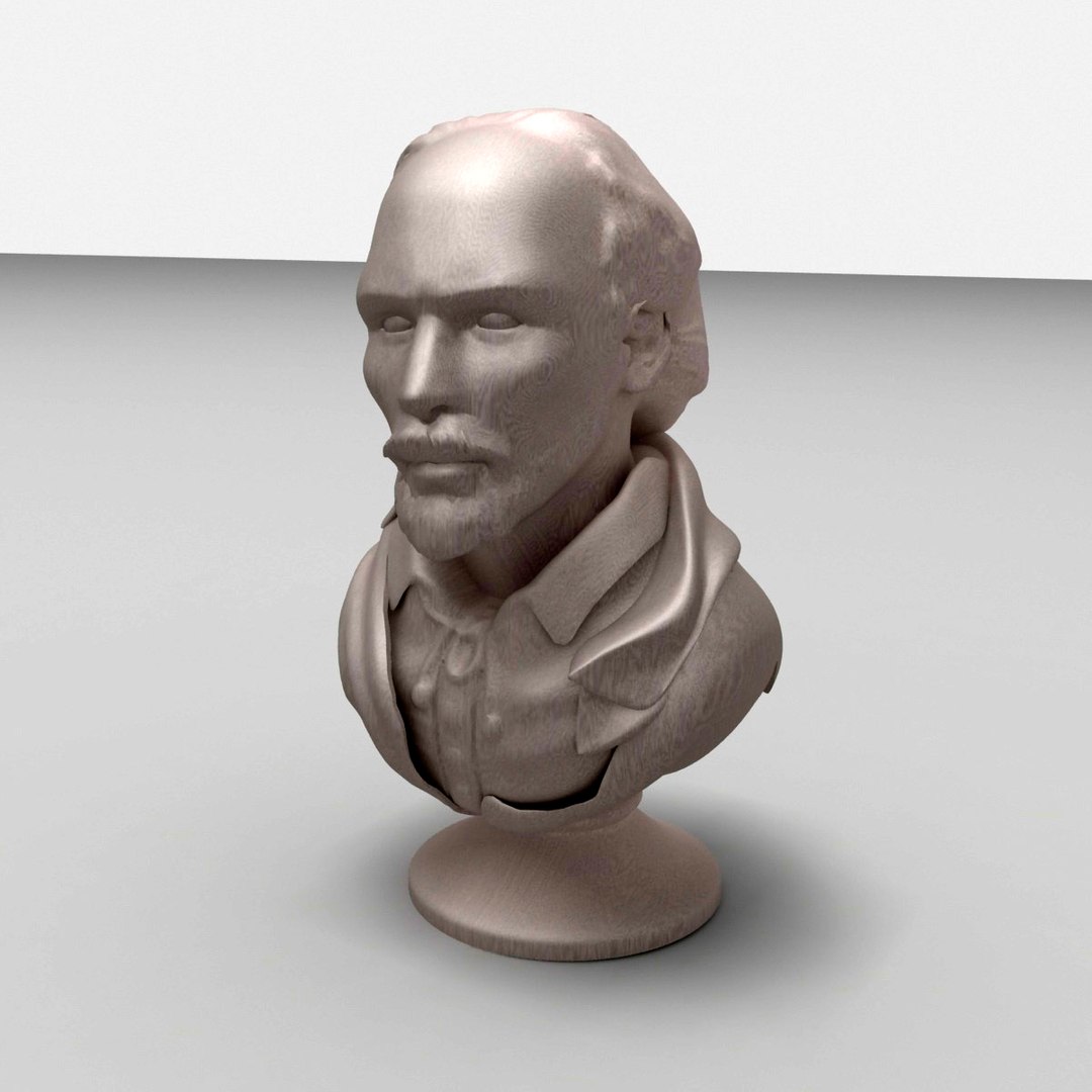 3d Model Of William Shakespeare Bust