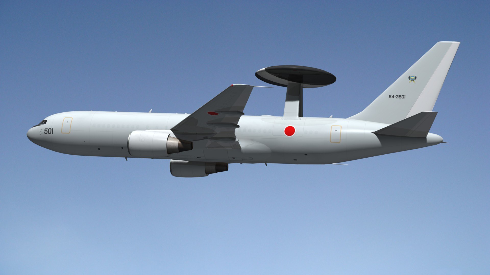 Awacs E767 3D Model - TurboSquid 1324994