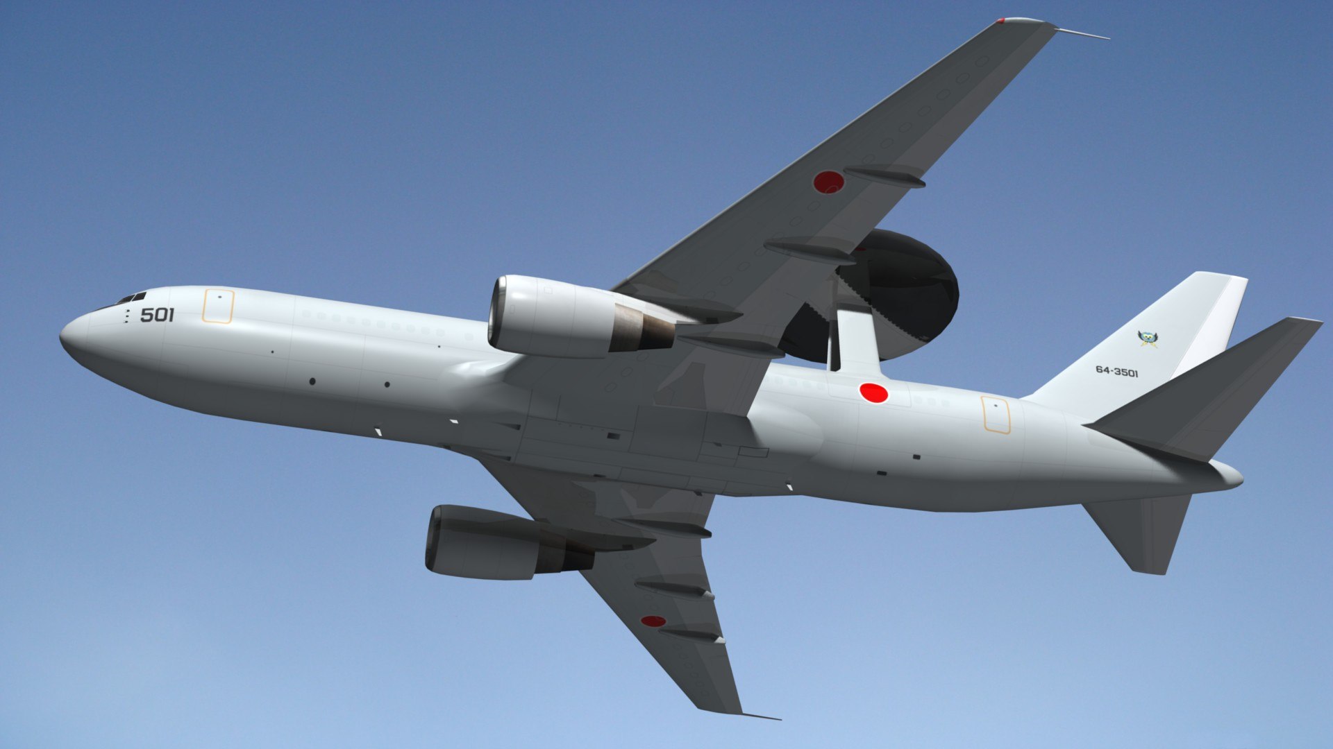 Awacs E767 3D Model - TurboSquid 1324994