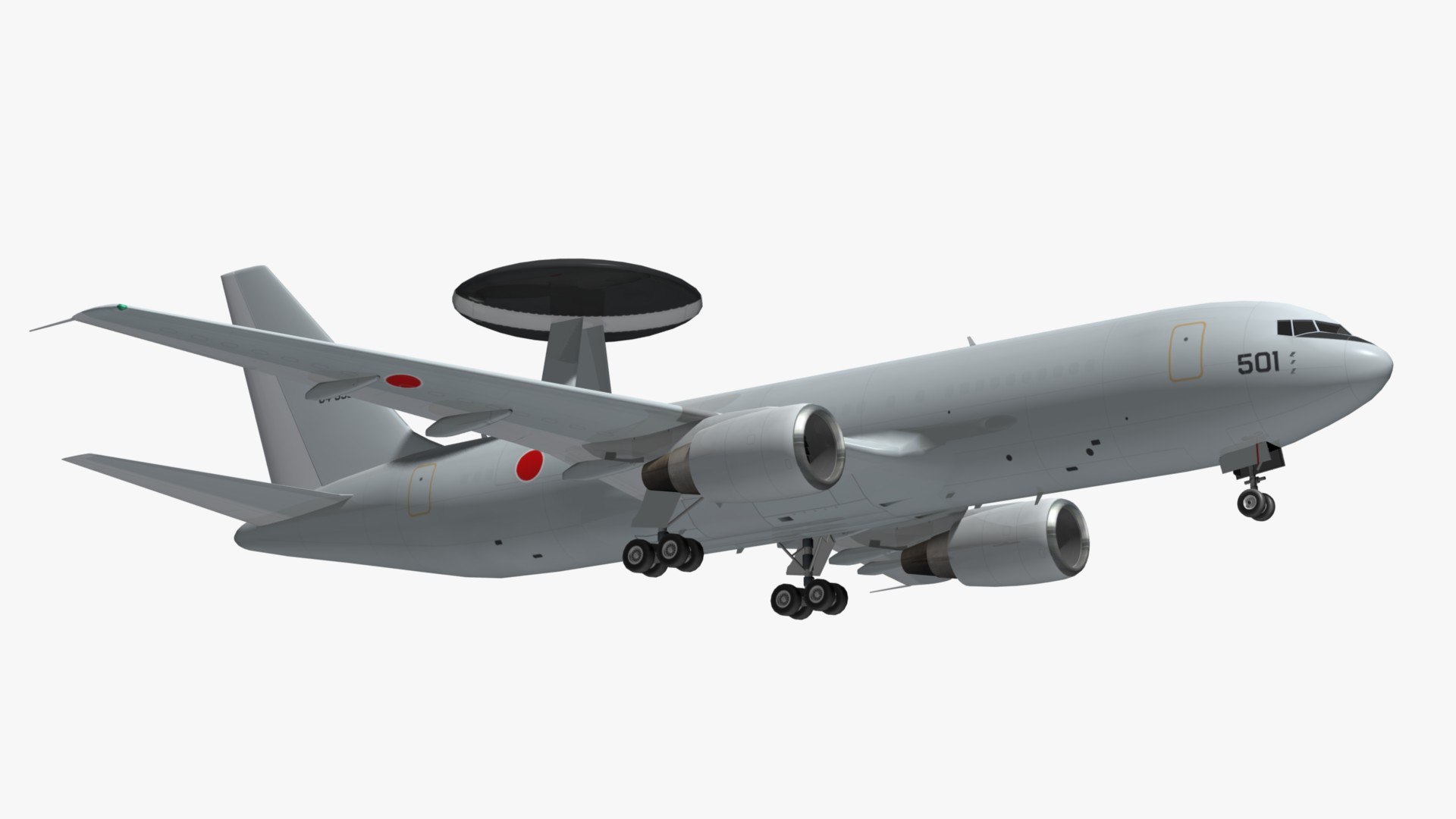 Awacs E767 3D Model - TurboSquid 1324994