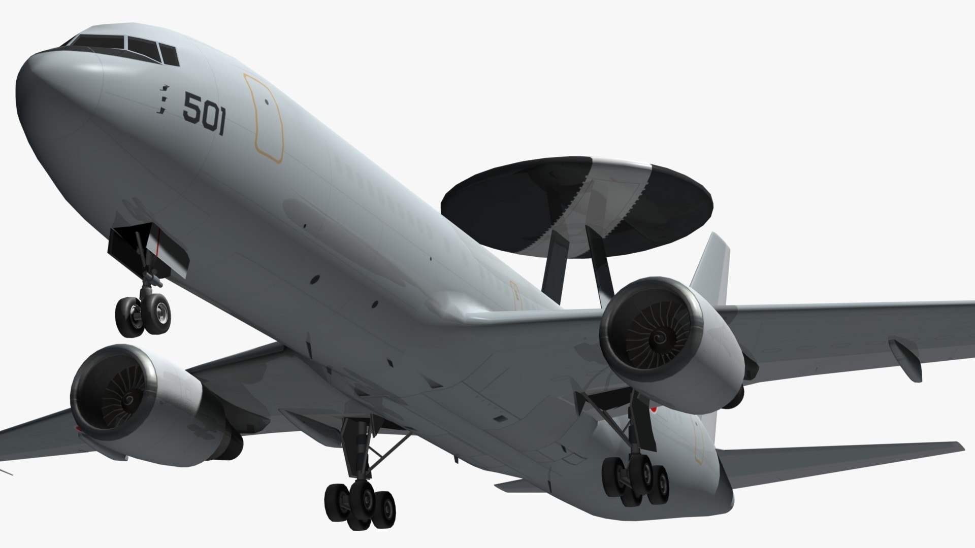 Awacs E767 3D Model - TurboSquid 1324994
