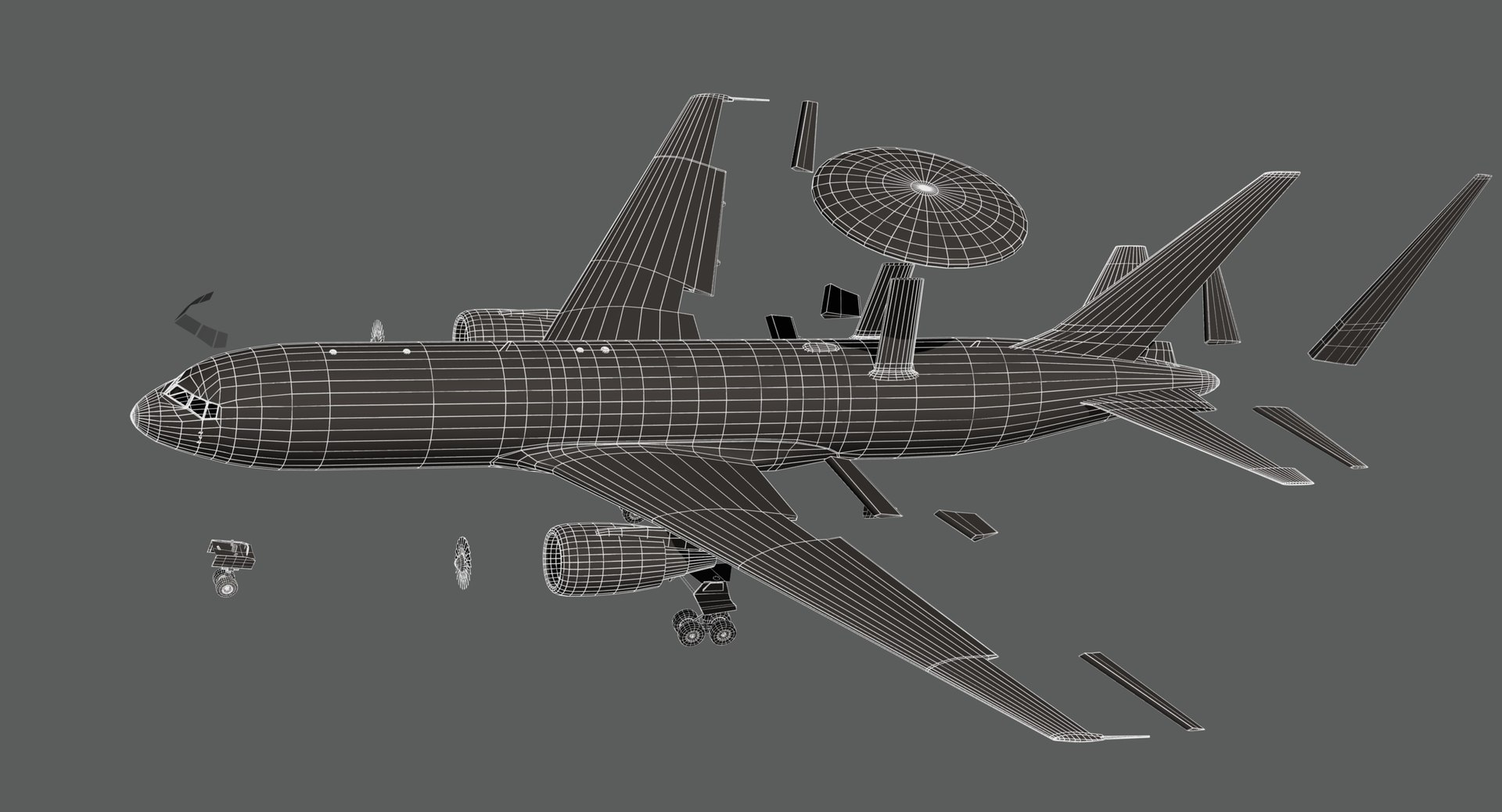 Awacs E767 3D Model - TurboSquid 1324994